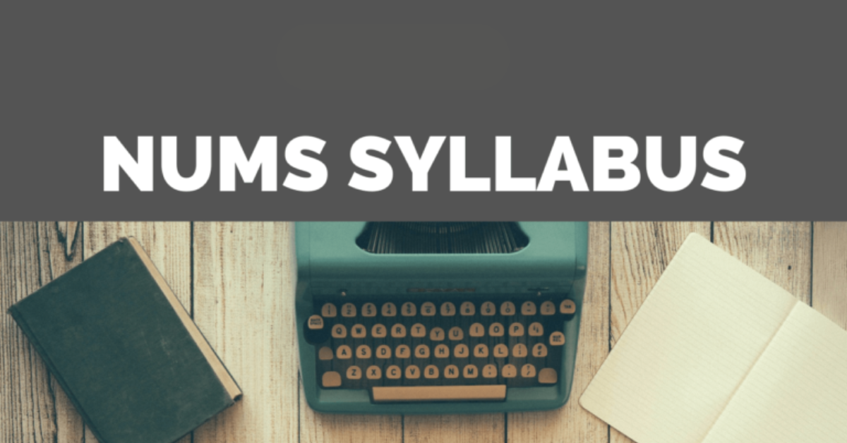 Understanding Nums Syllabus 2024